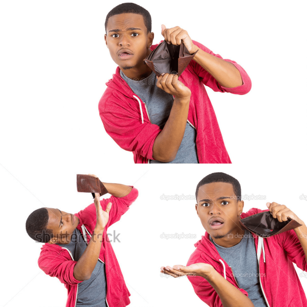 Meme Generator - Black Guy Empty Wallet - Newfa Stuff