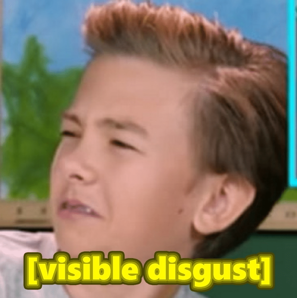 Meme Generator - White kid (visible disgust) - Newfa Stuff