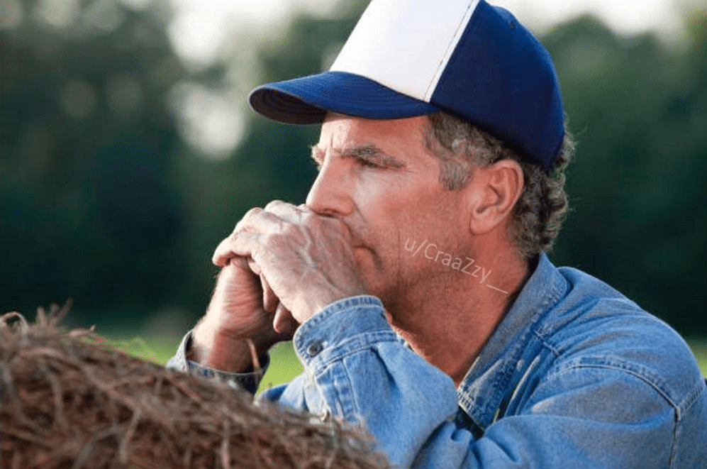 Meme Generator - Farmer Folding Hands - Newfa Stuff