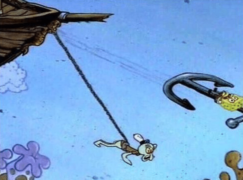 Meme Generator - Spongebob and Squidward dragging ship and anchor ...