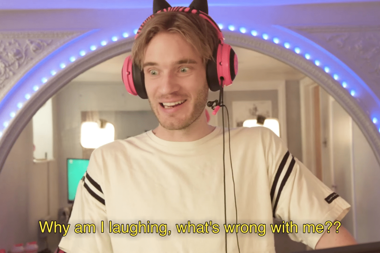 Meme Generator - Pewdiepie ‘Why am I laughing, whats wrong with me ...