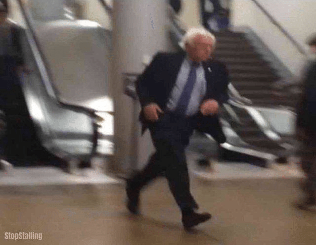 Meme Generator - Bernie Sanders running - Newfa Stuff