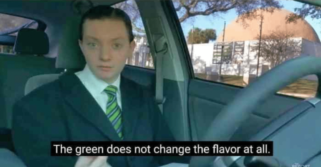 Meme Generator - The green does not change the flavor at all - Newfa Stuff