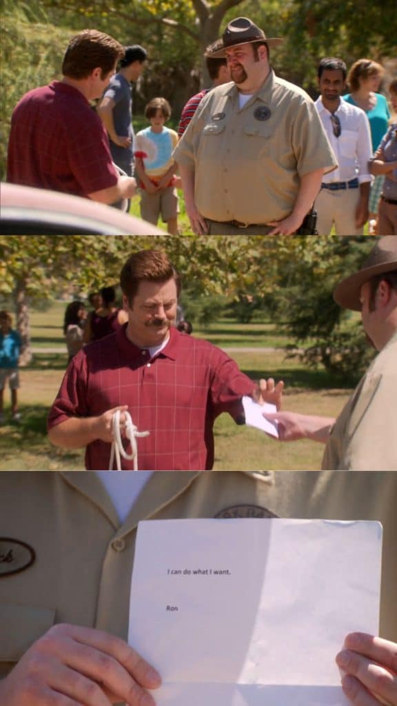 Meme Generator - Ron Swanson I have a permit template - Newfa Stuff