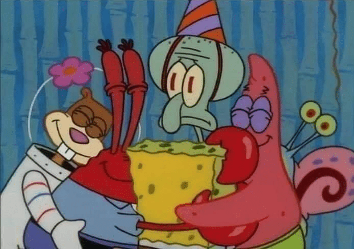Meme Generator - Everyone hugging Squidward - Newfa Stuff