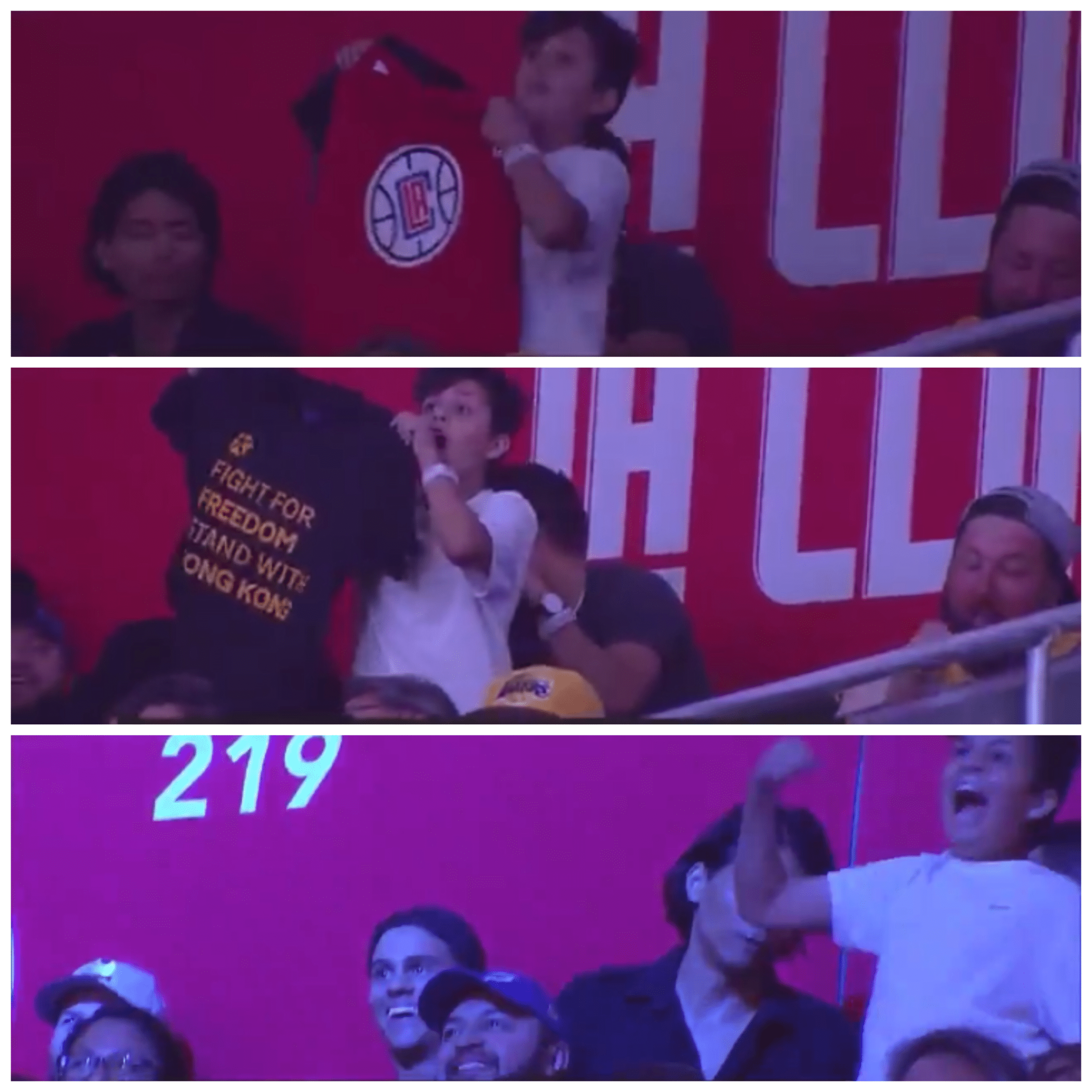 Kid who tricked NBA dance cam into showing shirt in support of Hong ...