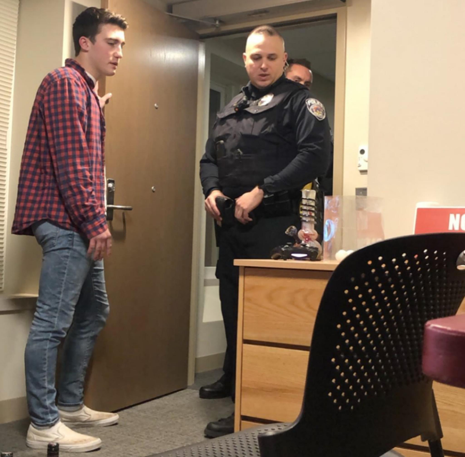 Meme Generator - Cop looking at Bong - Newfa Stuff