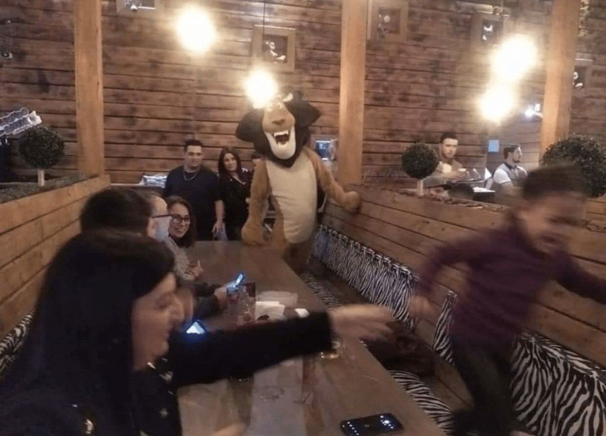 Meme Generator - Kid running from Lion - Newfa Stuff