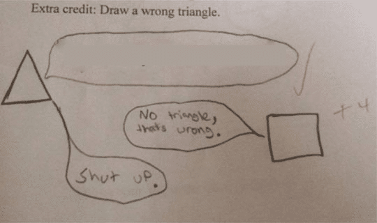 Meme Generator - Draw a wrong triangle (blank) - Newfa Stuff
