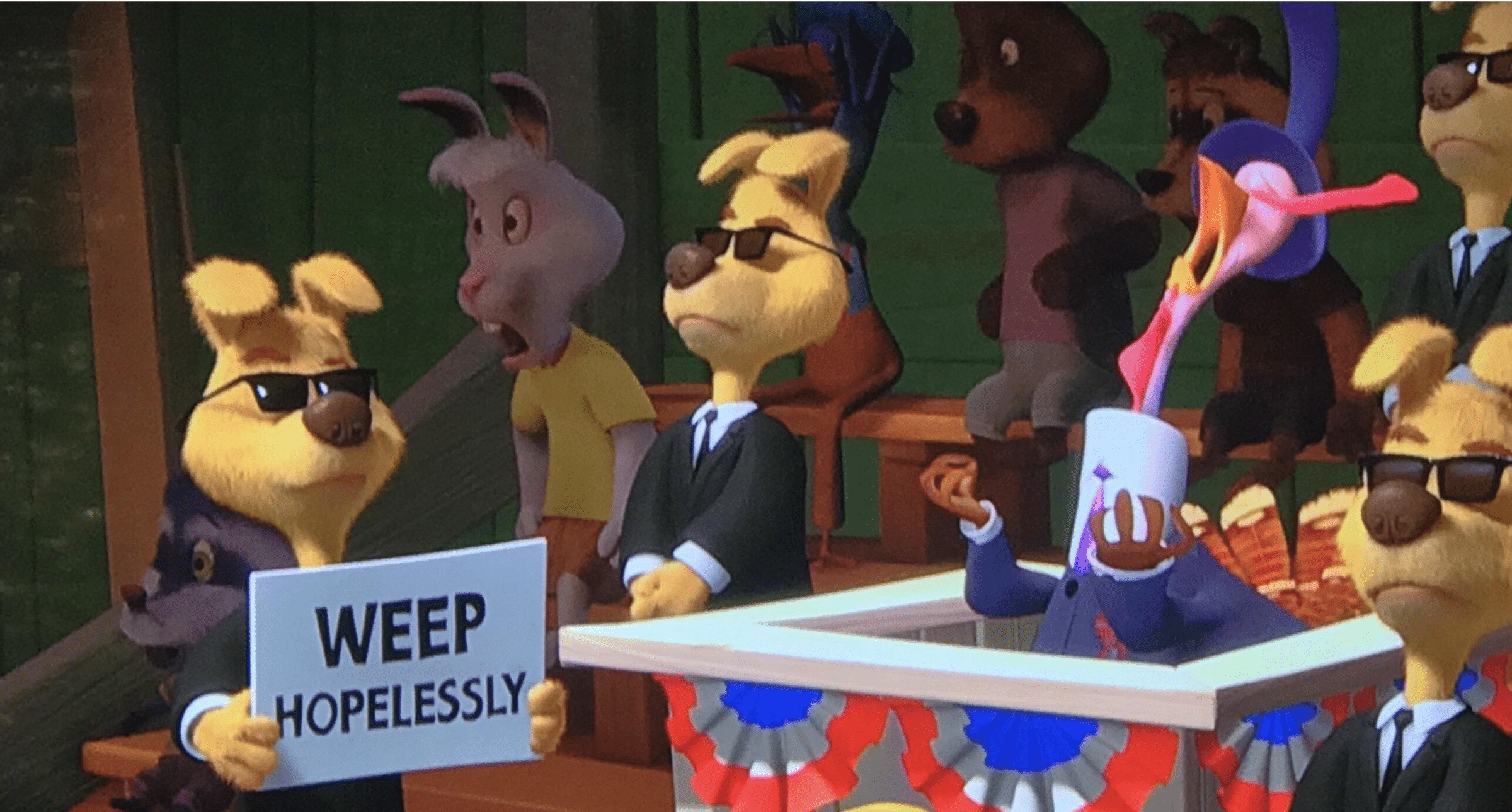 Meme Generator - Dog holding ‘Weep hopelessly’ sign - Newfa Stuff