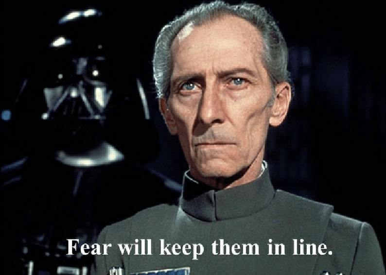 Meme Generator - Fear will keep them in line - Newfa Stuff