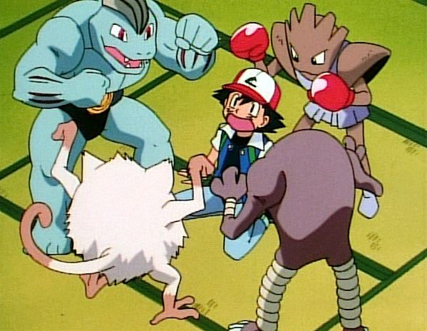 Meme Generator - Fighting Pokemon surrounding Ash - Newfa Stuff